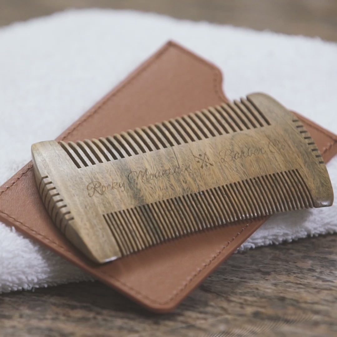 Hatchet Edge Sandalwood Beard Comb – Rocky Mountain Barber Company