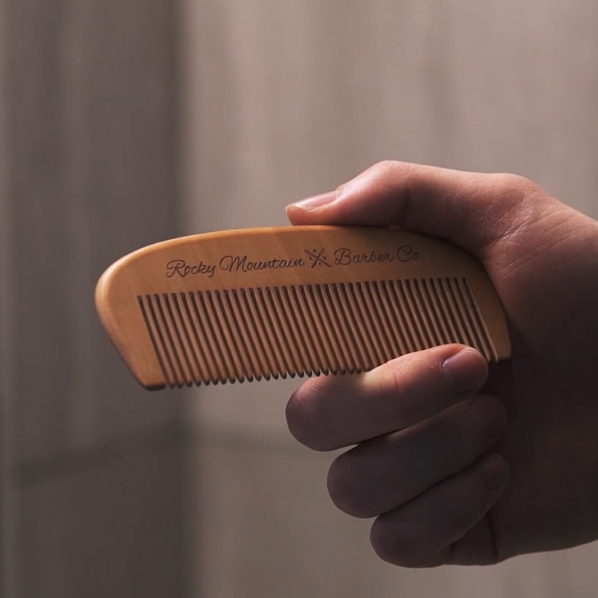 Pearwood Men's Comb – Rocky Mountain Barber Company